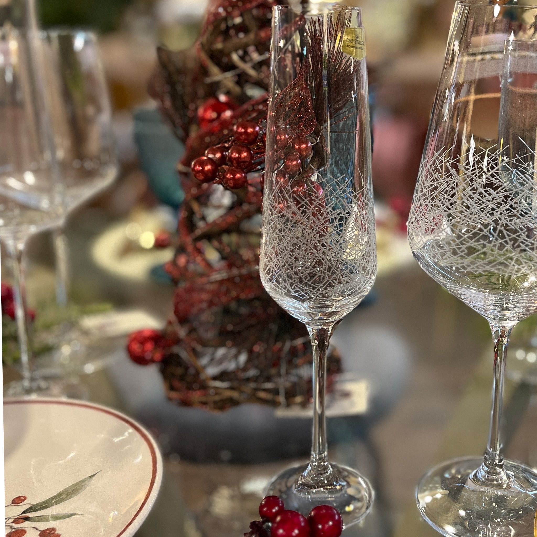 Copas de cava labradas 20 cl – Petra Decora