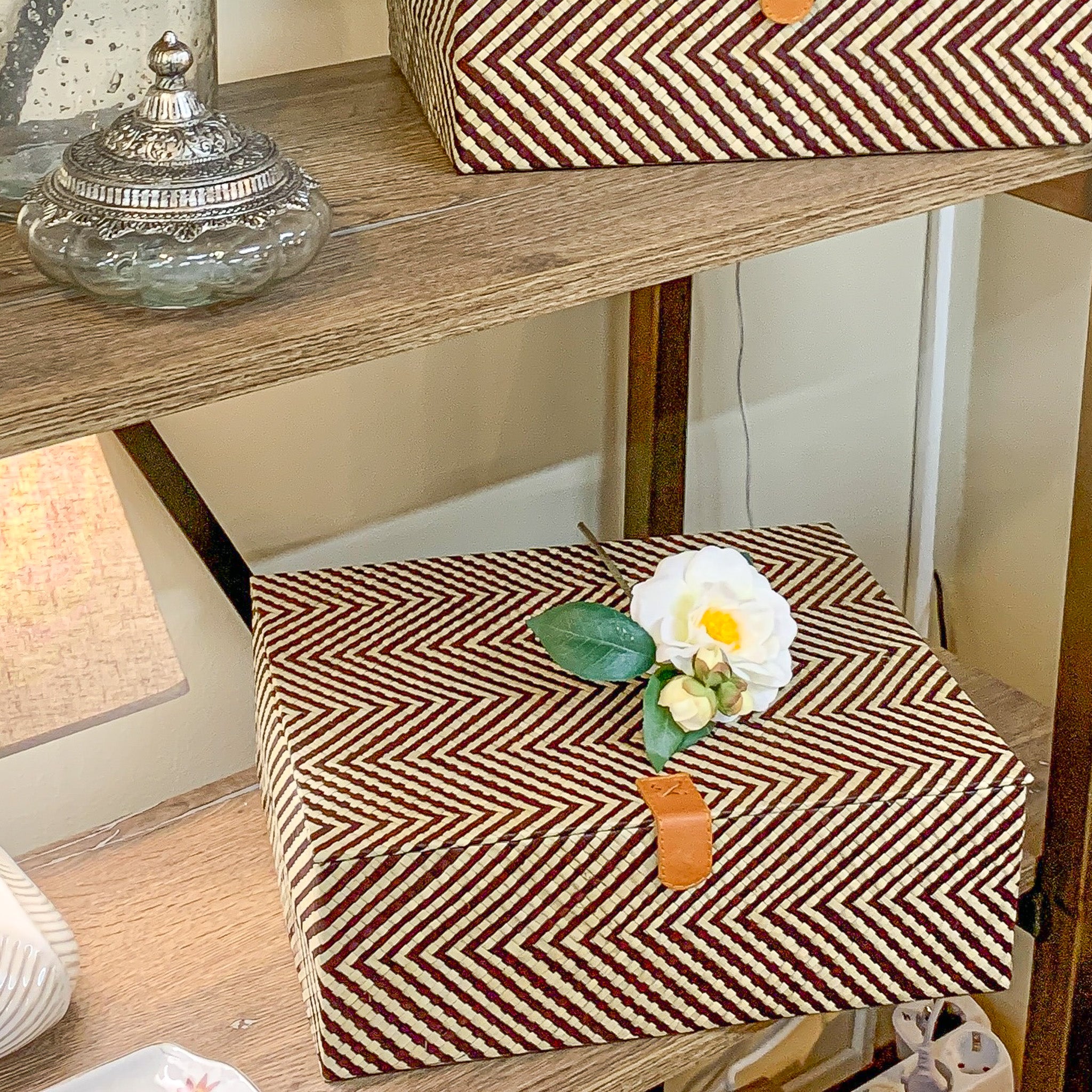 Caja Pandanus zigzag grande – Petra Decora